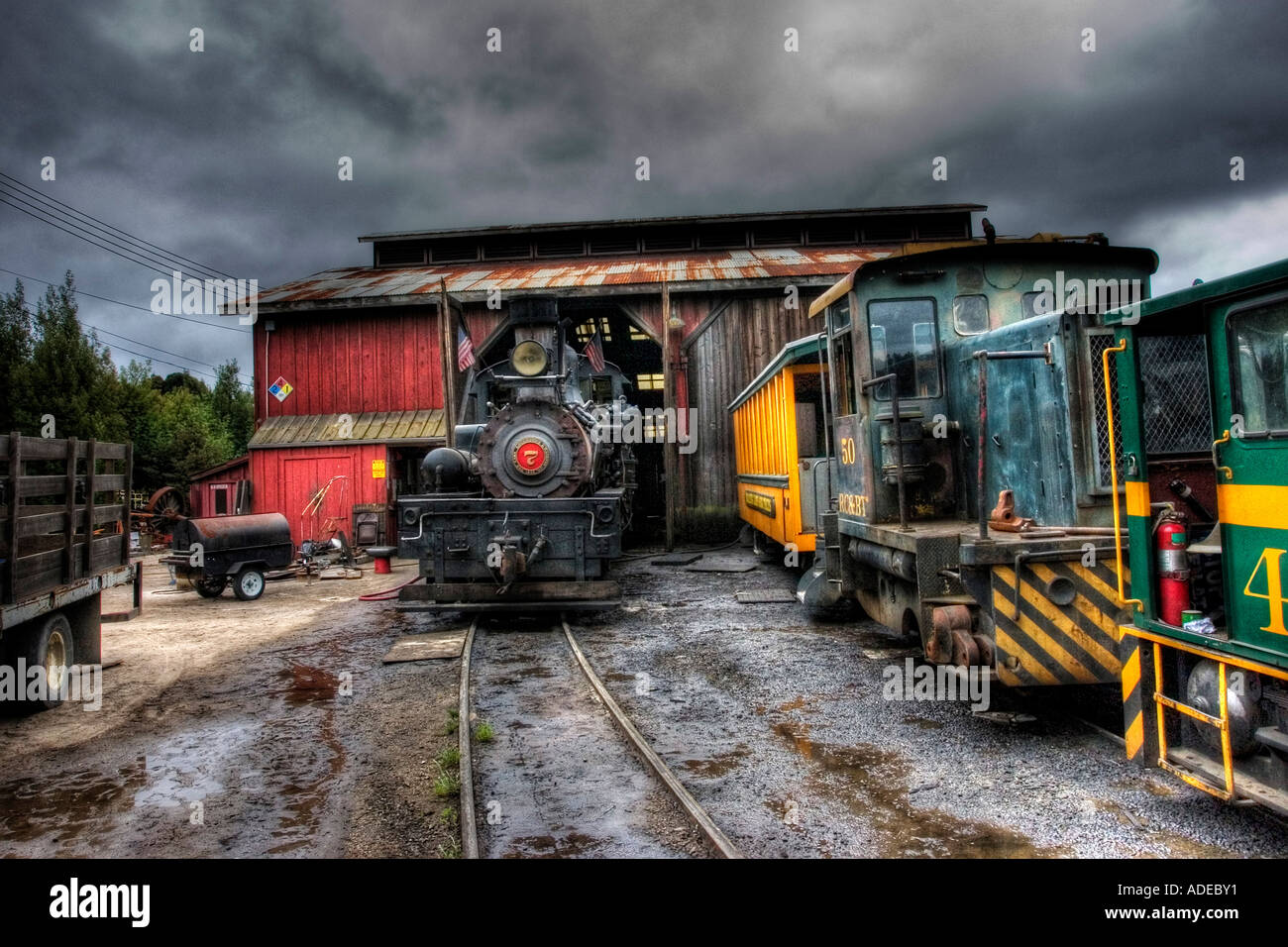 Roaring Camp Railroads, Santa Cruz Stock Photo - Alamy