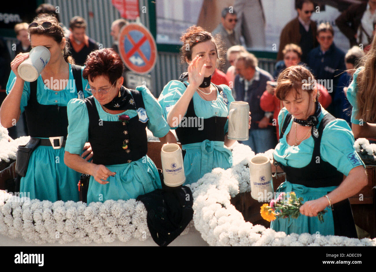 Women toasting and drinking beer at the Opening Ceremony of the ...