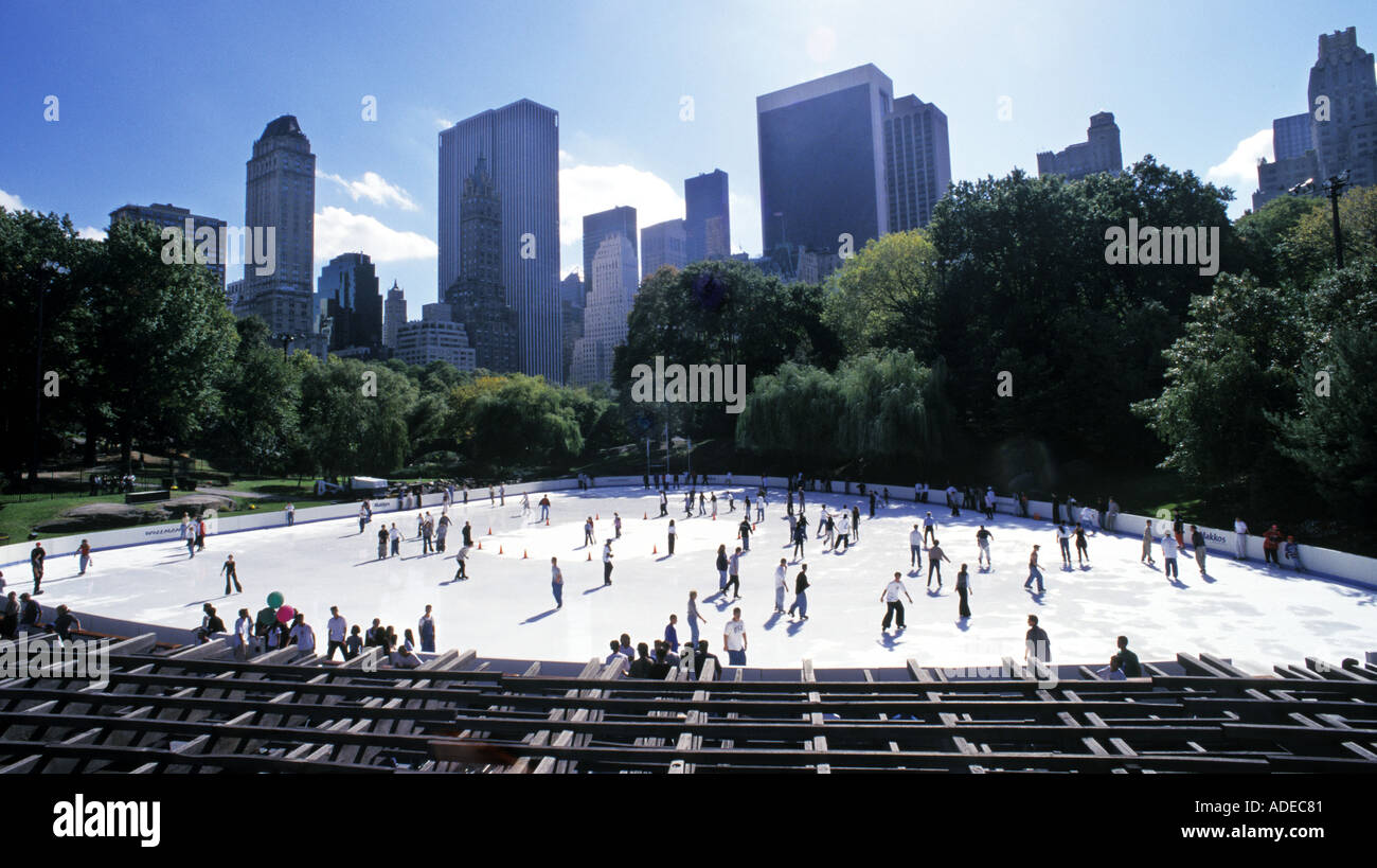 The Wollman ice rink in Central Park New York Stock Photo - Alamy
