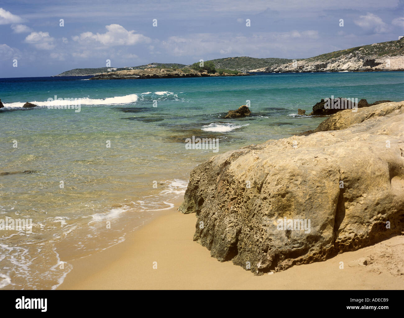 Lovely beach at Kalathas on the "Akrotiri Peninsula", western Crete ...