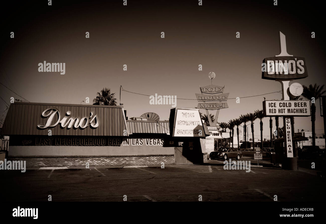 Dino's bar, Las Vegas Stock Photo - Alamy