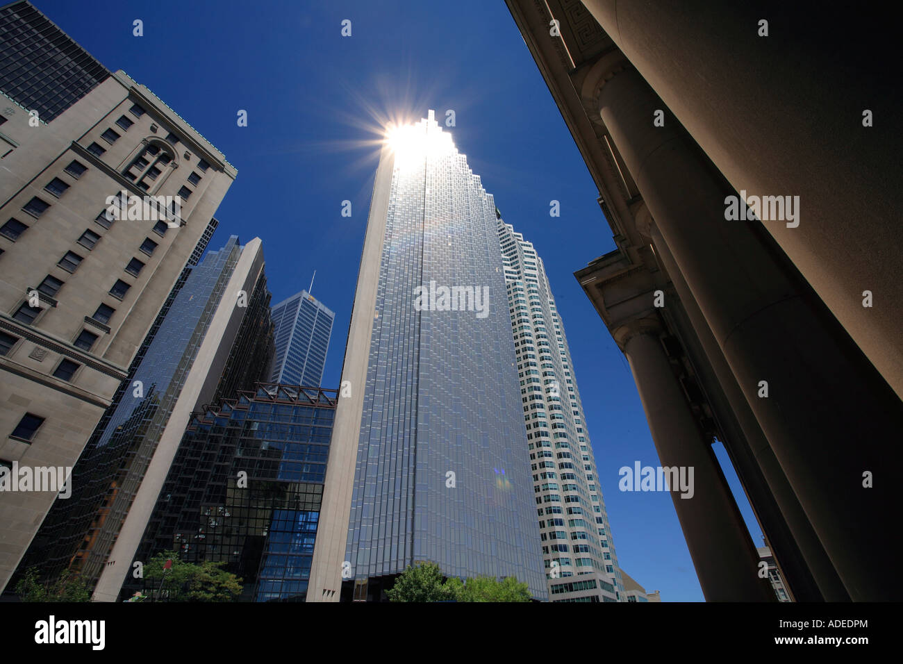 Canada Ontario Toronto Financial District Royal Bank Building Stock ...