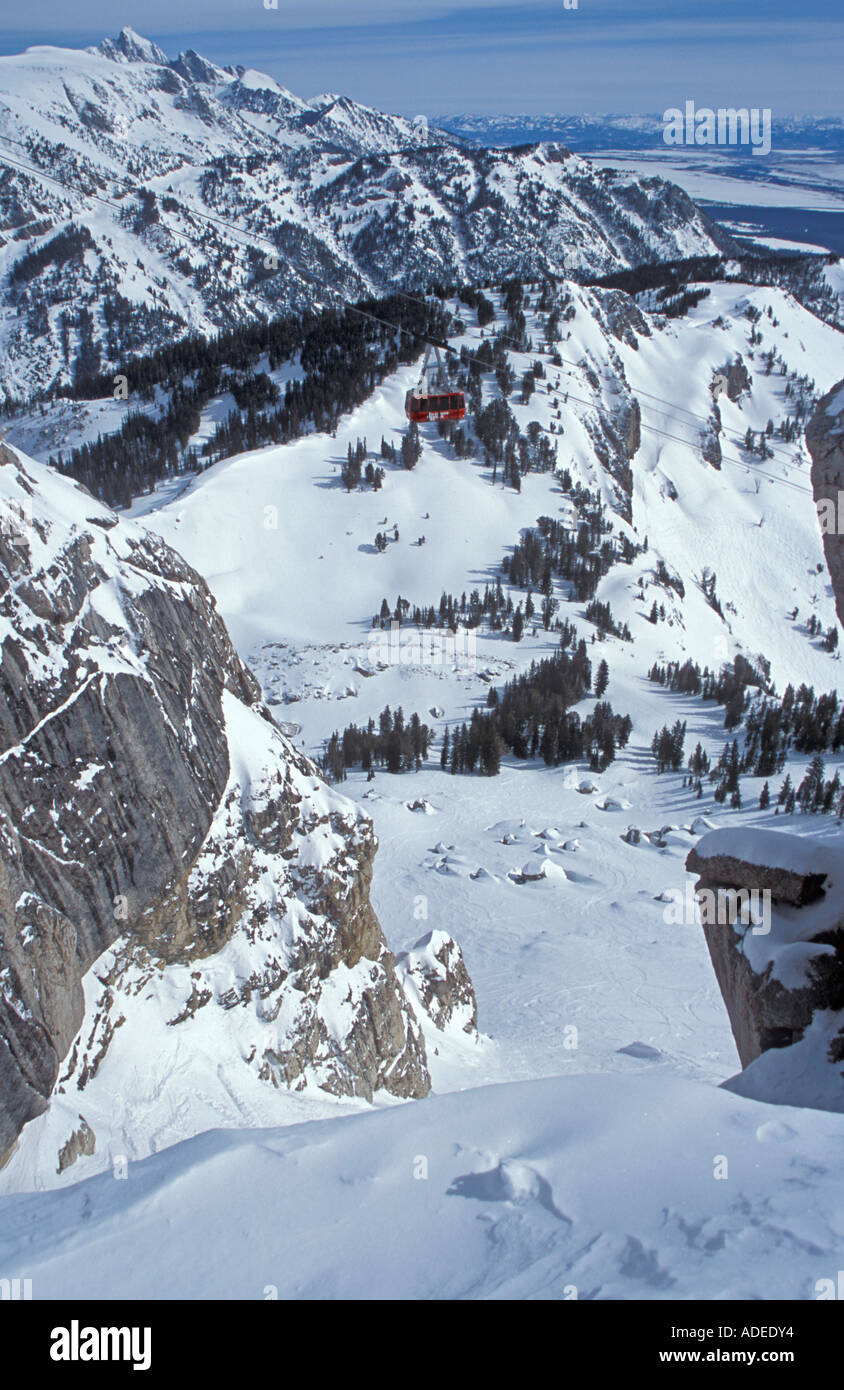 Jackson hole wyoming tram hi-res stock photography and images - Alamy
