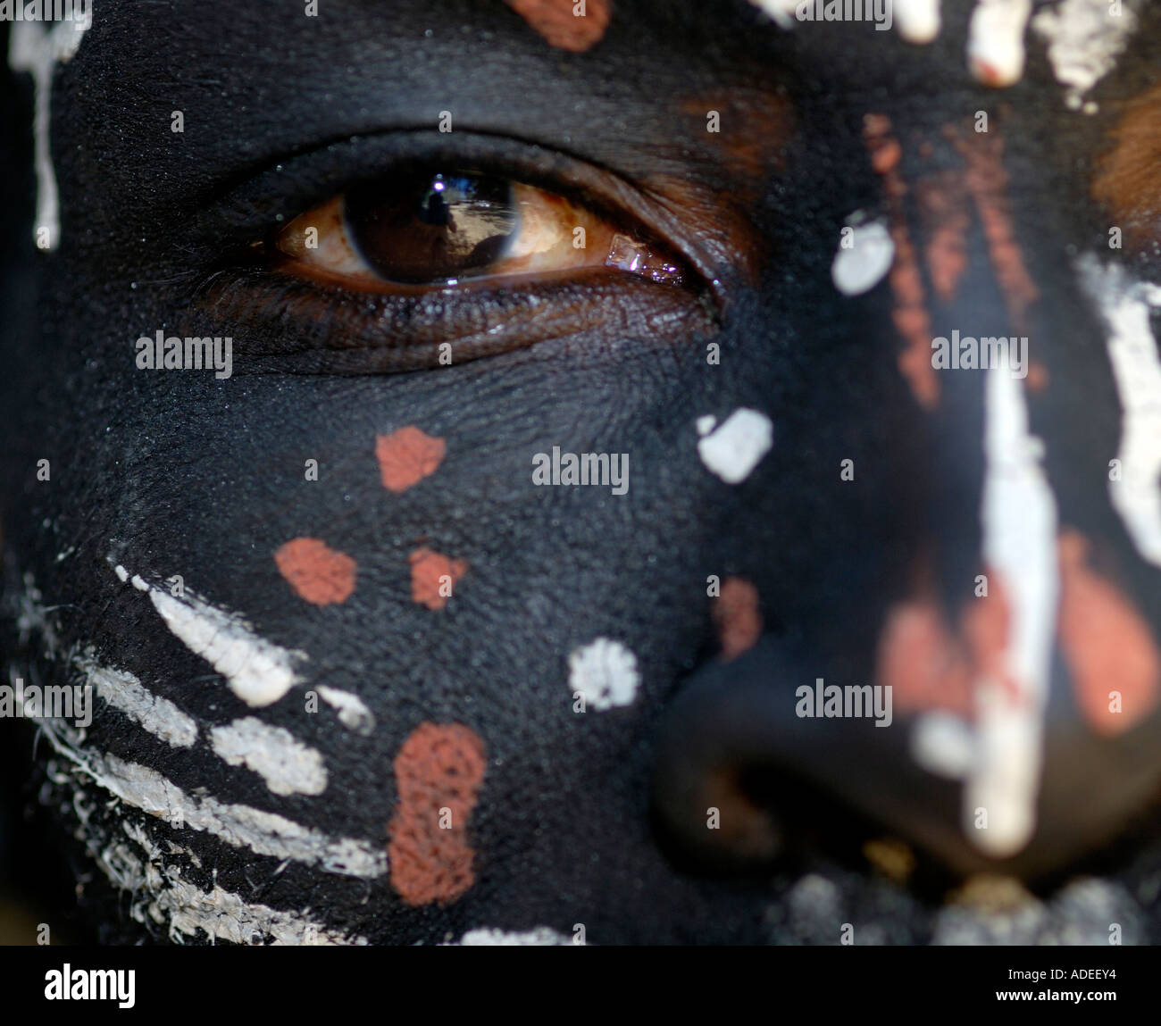 Detail of Kikuyu tribesman face Kenya Stock Photo - Alamy