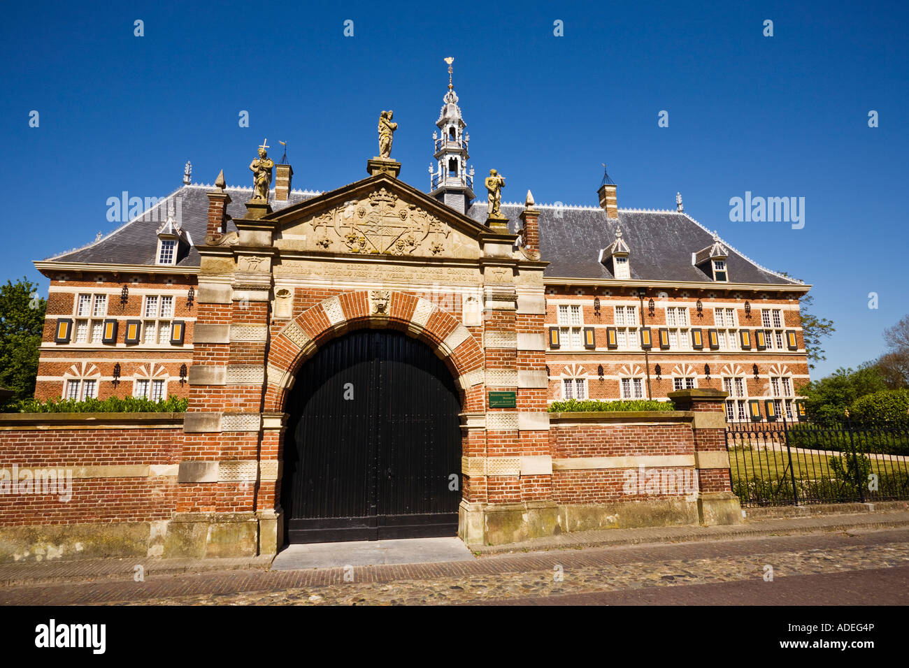 Entrance gate of the city museum once an orphanage at Buren Holland ...
