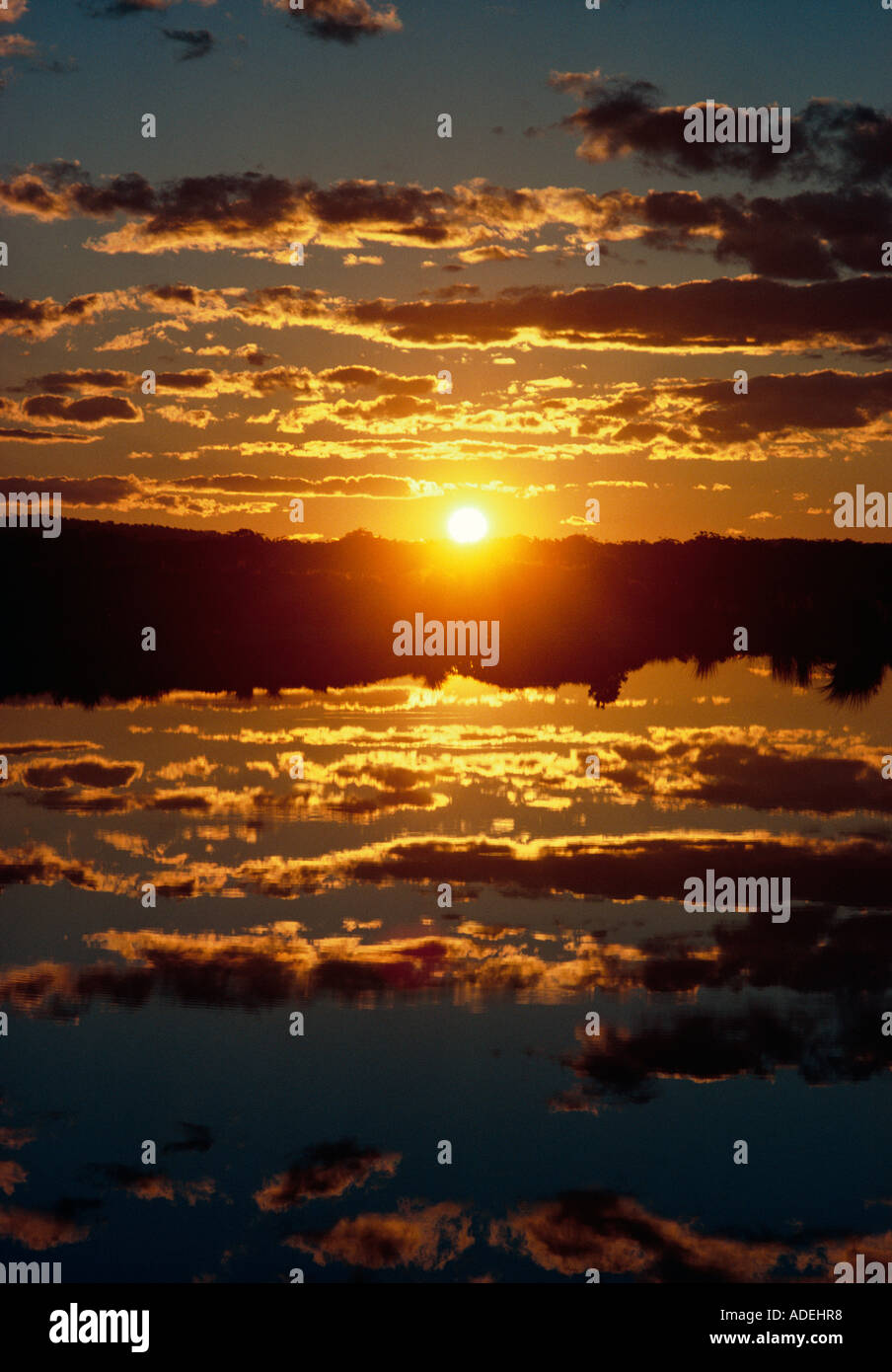 Sunrise over outback lake. Australia Stock Photo - Alamy