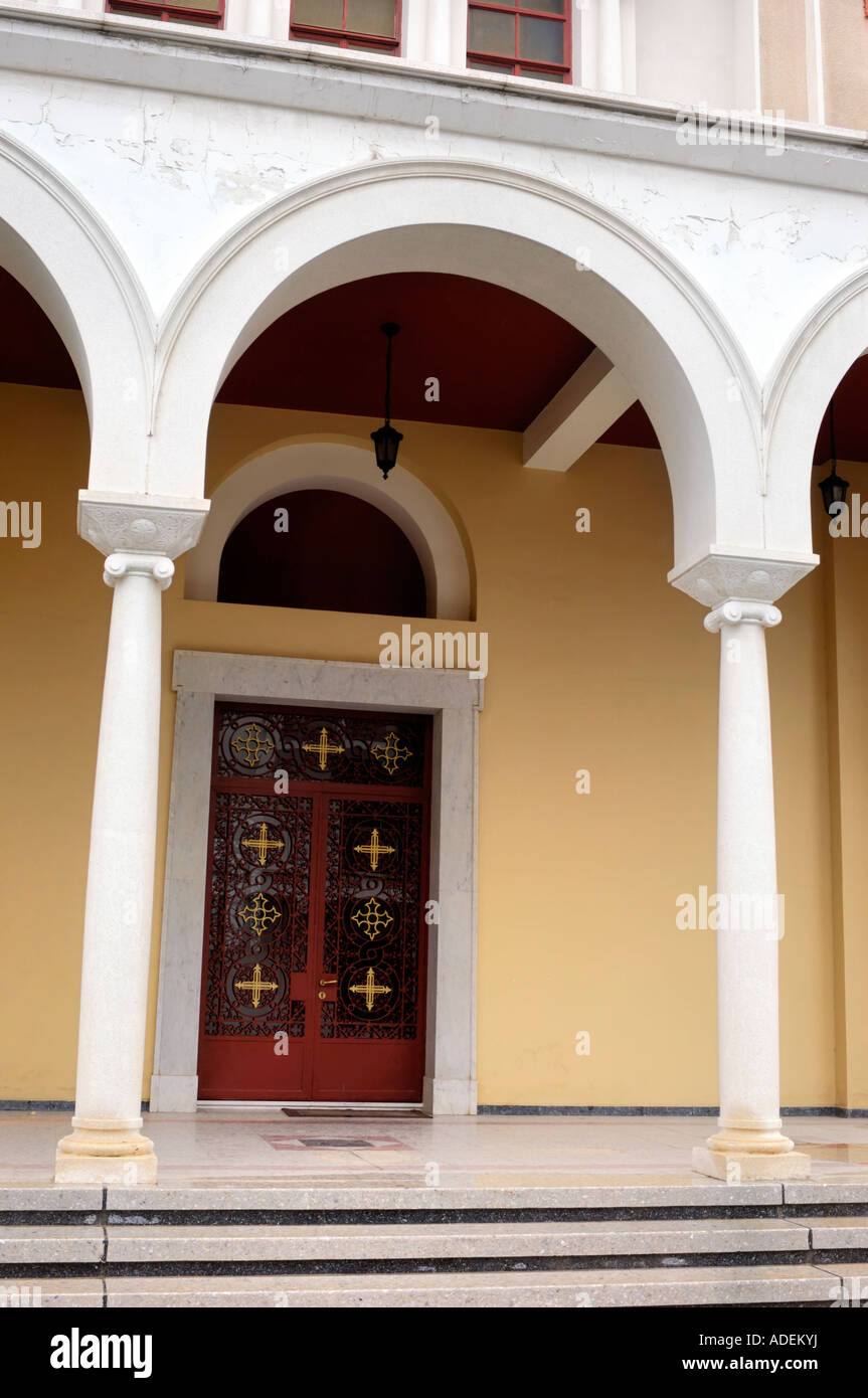Entrance door of a catholic church Stock Photo - Alamy