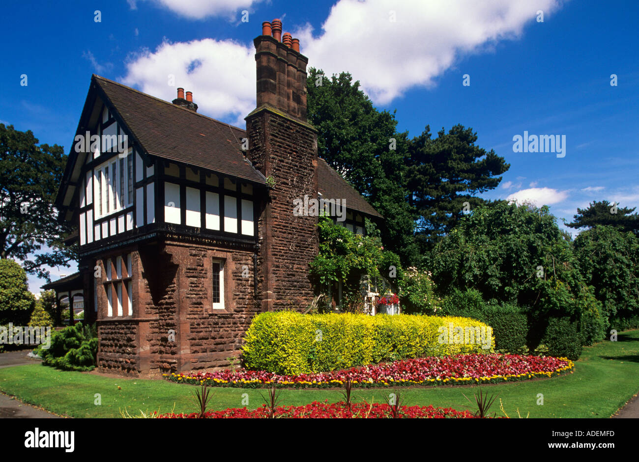 The Lodge in Queens park Crewe Cheshire UK Stock Photo - Alamy