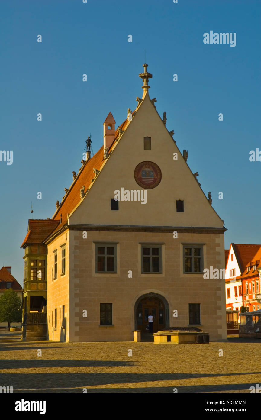 Town hall and Saris museum in Radnice namesti square in central ...