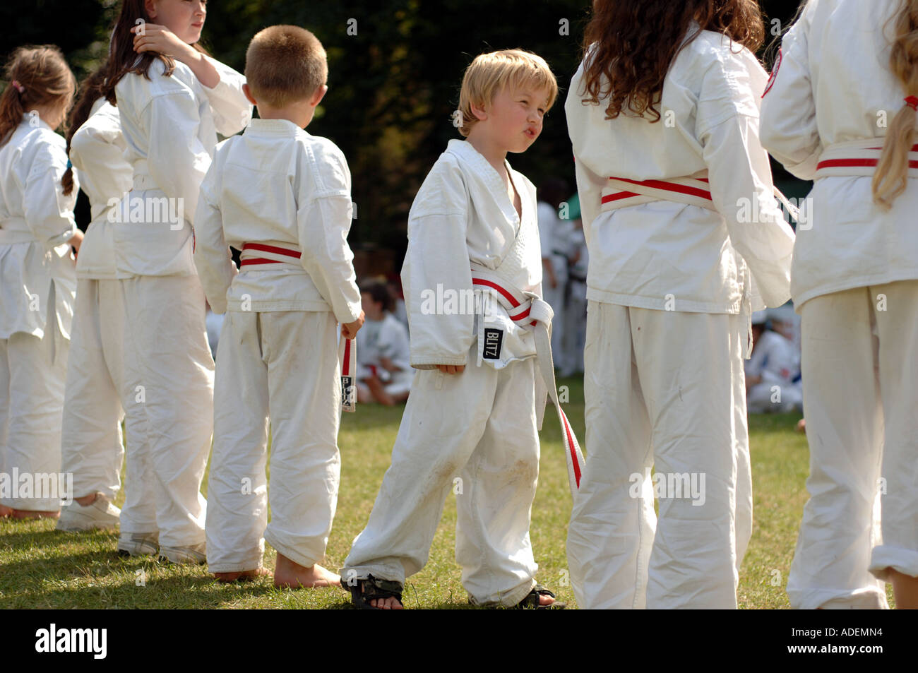 Child learning karate hi-res stock photography and images - Alamy