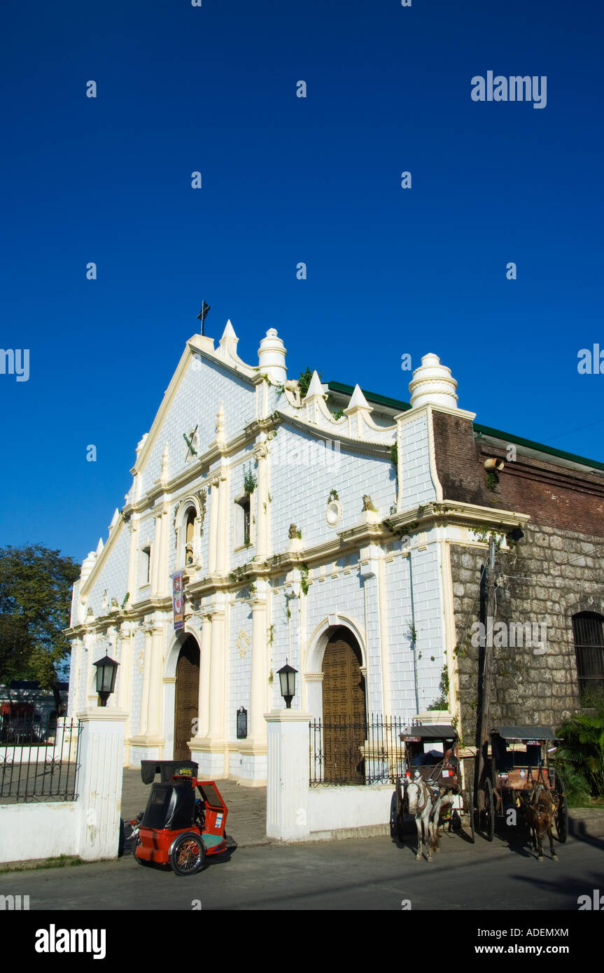 Philippines Luzon Island Ilocos Province Vigan City St Pauls Cathedral ...