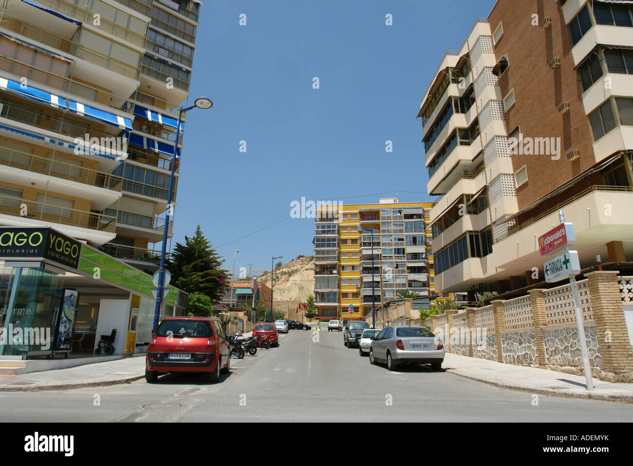 Beach sign benidorm hi-res stock photography and images - Alamy