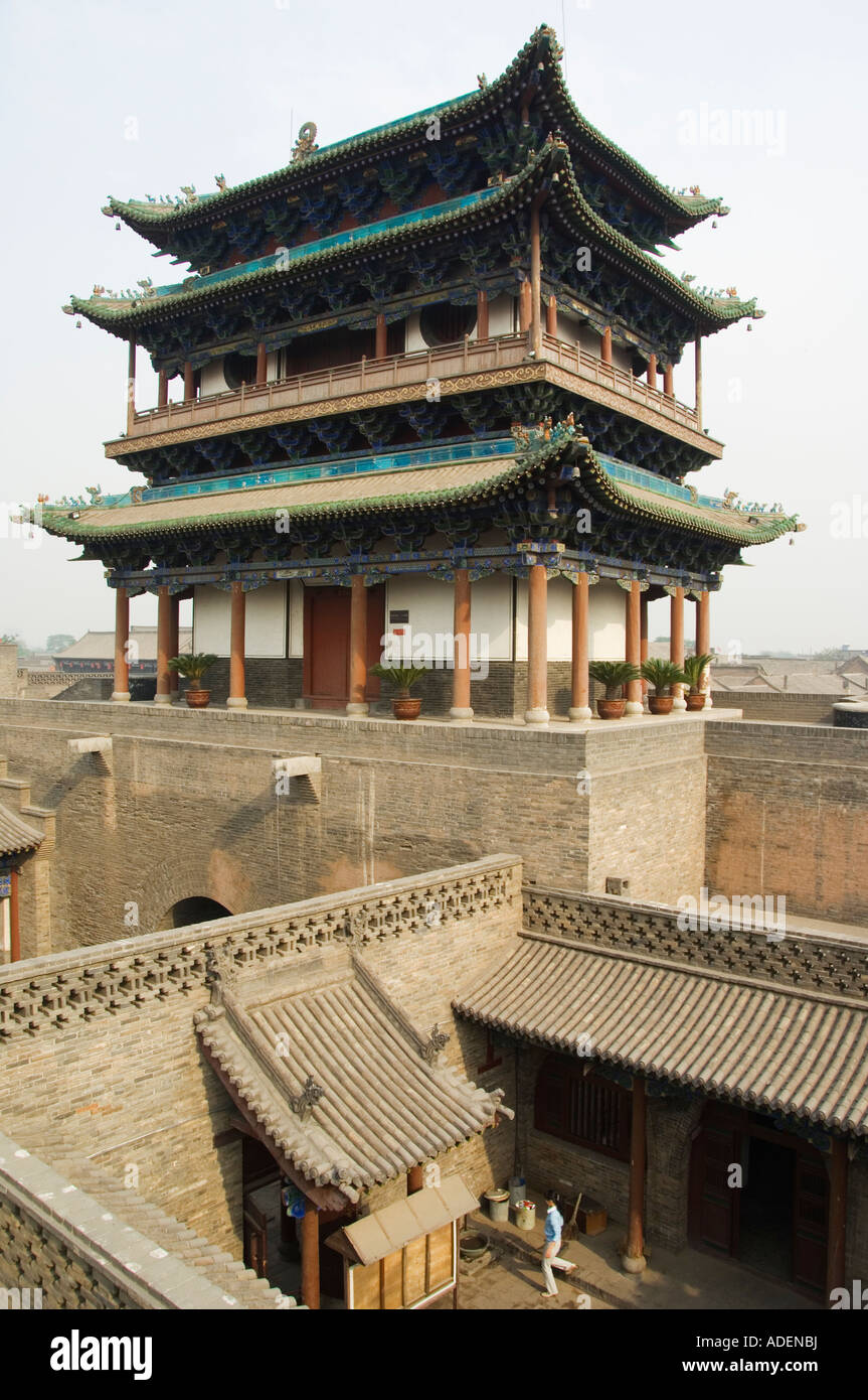 a watch tower on the last remaining intact Ming Dynasty City wall in ...