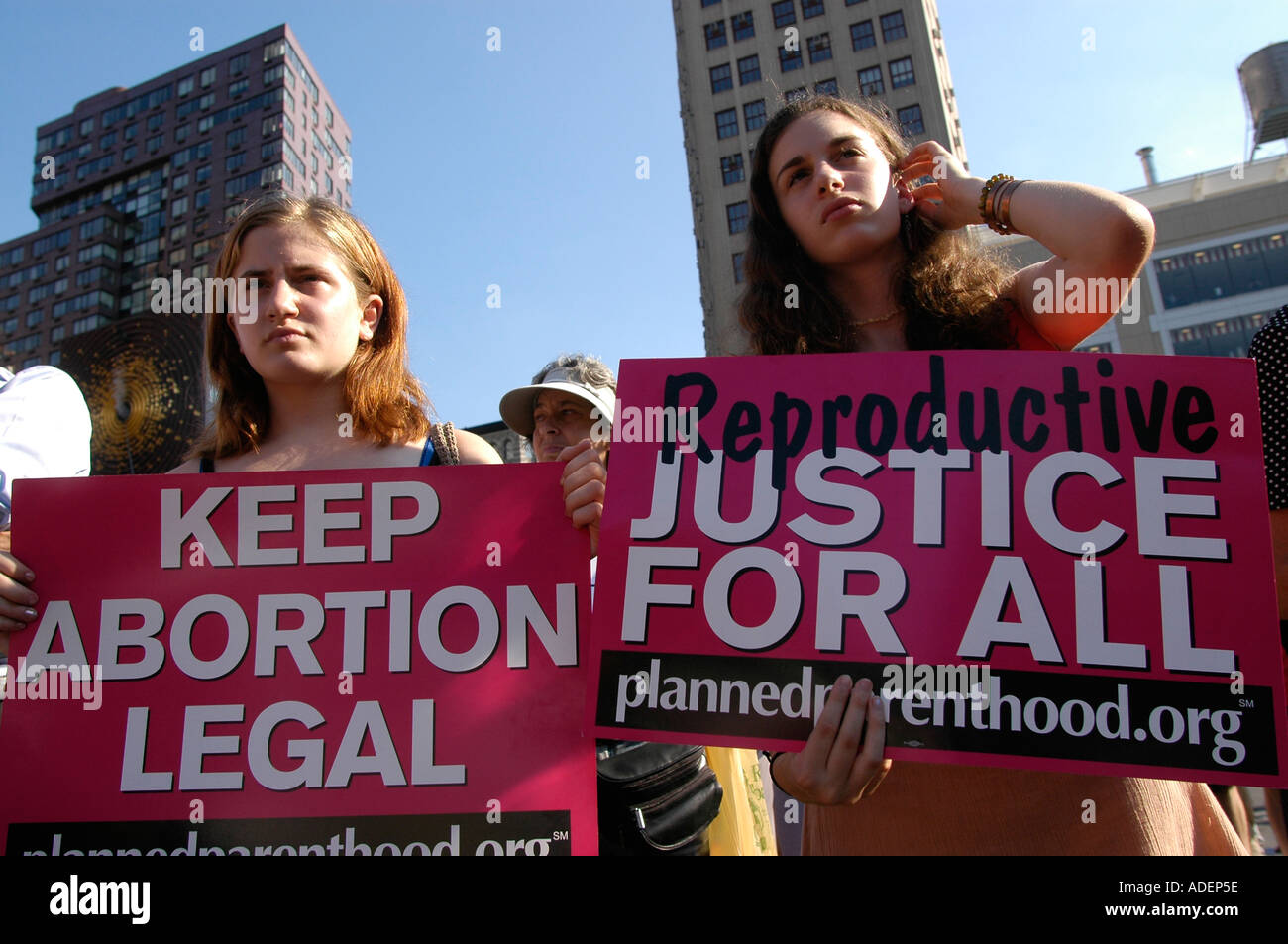 Pro choice activists gather in Union Square Park in New York to protest ...