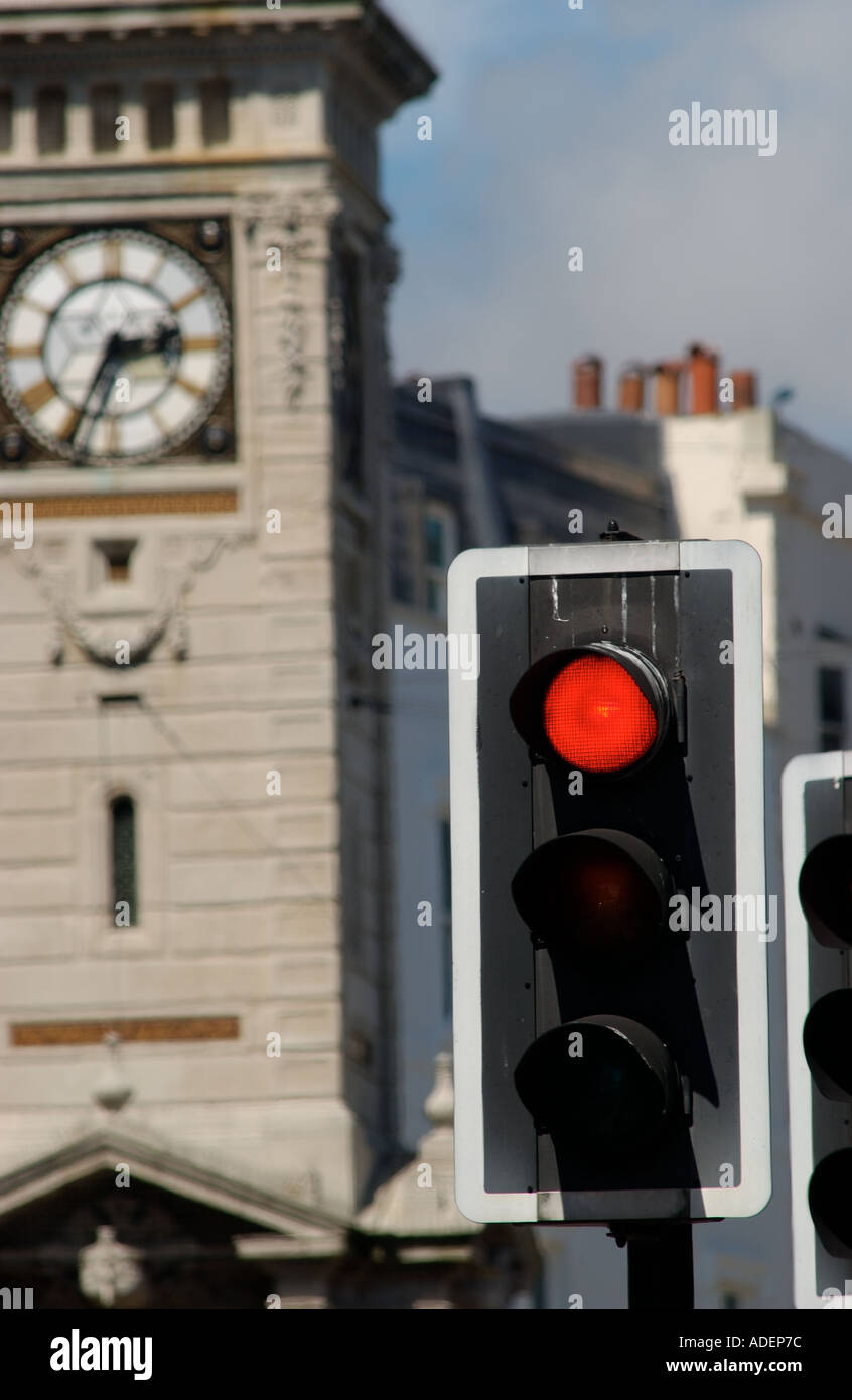 Traffic lights at a busy junction Stock Photo - Alamy