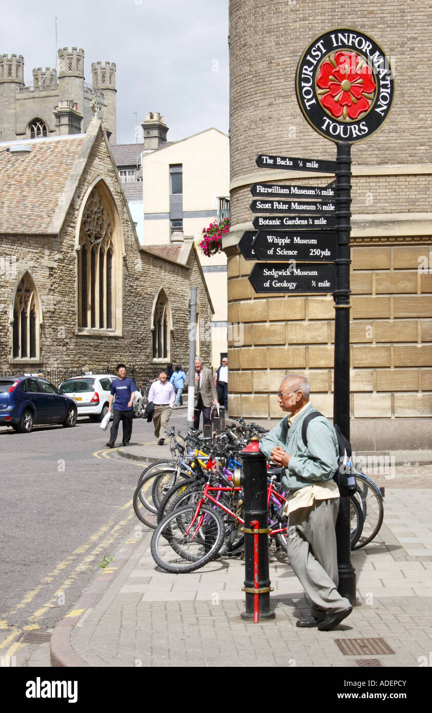 Cambridge tourist signpost hi-res stock photography and images - Alamy