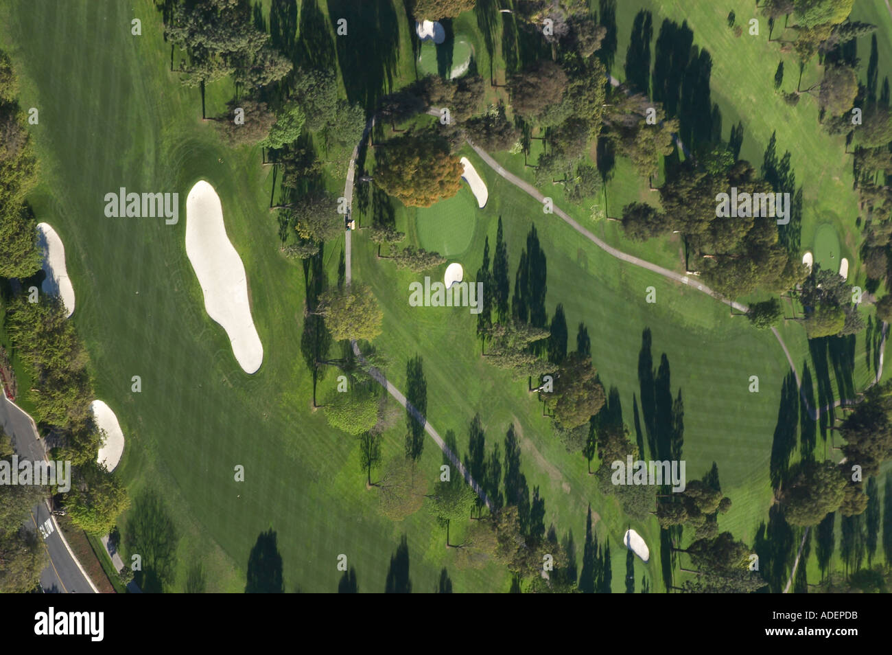 aerial of golf course Stock Photo - Alamy