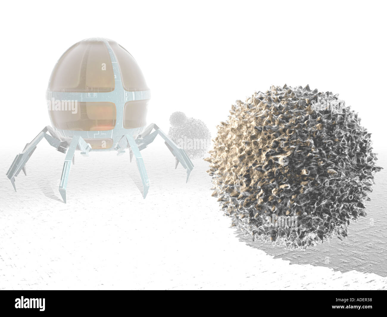 nanobot with particle of dust Stock Photo - Alamy