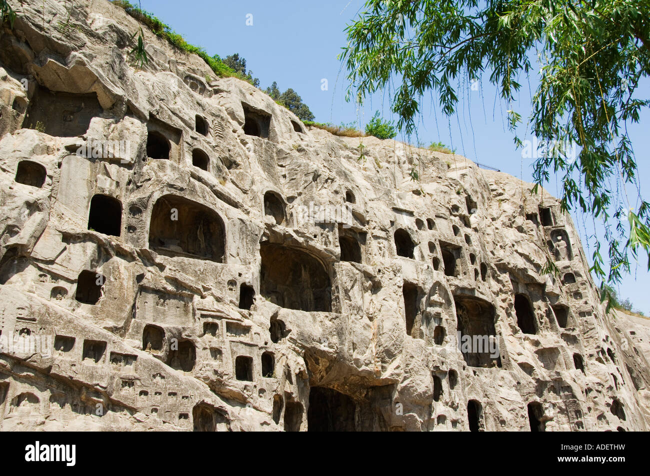 Carved Buddha Images at Longmen Caves Dragon Gate Grottoes Unesco World ...