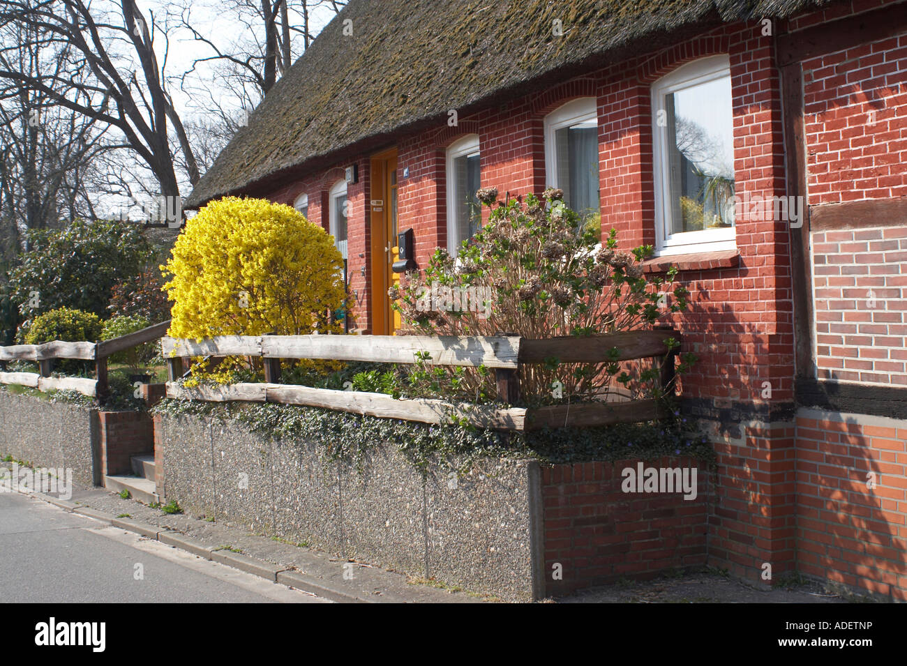 pretty typical german house Stock Photo - Alamy
