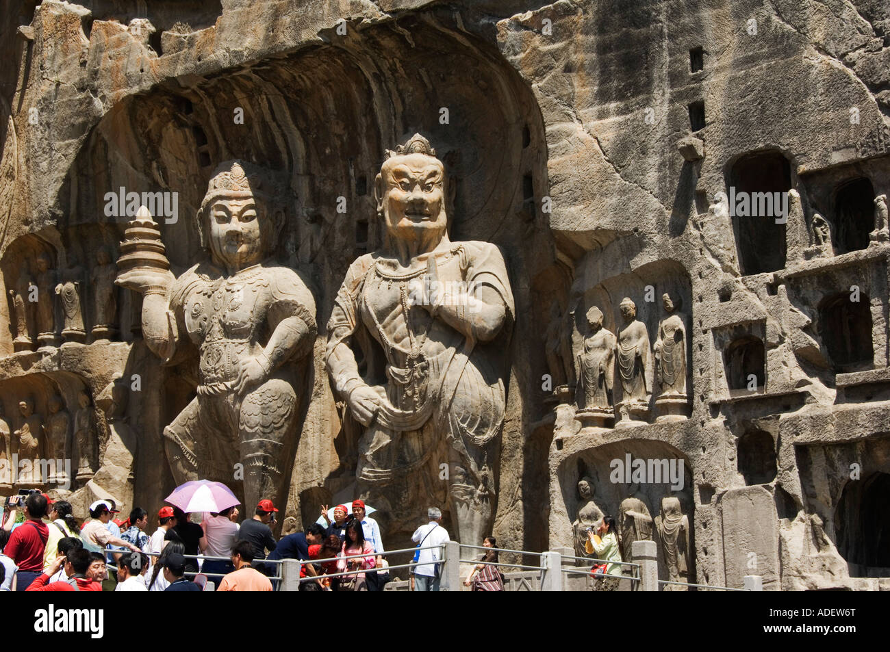 Carved Buddha Images at Longmen Caves Dragon Gate Grottoes Unesco World ...