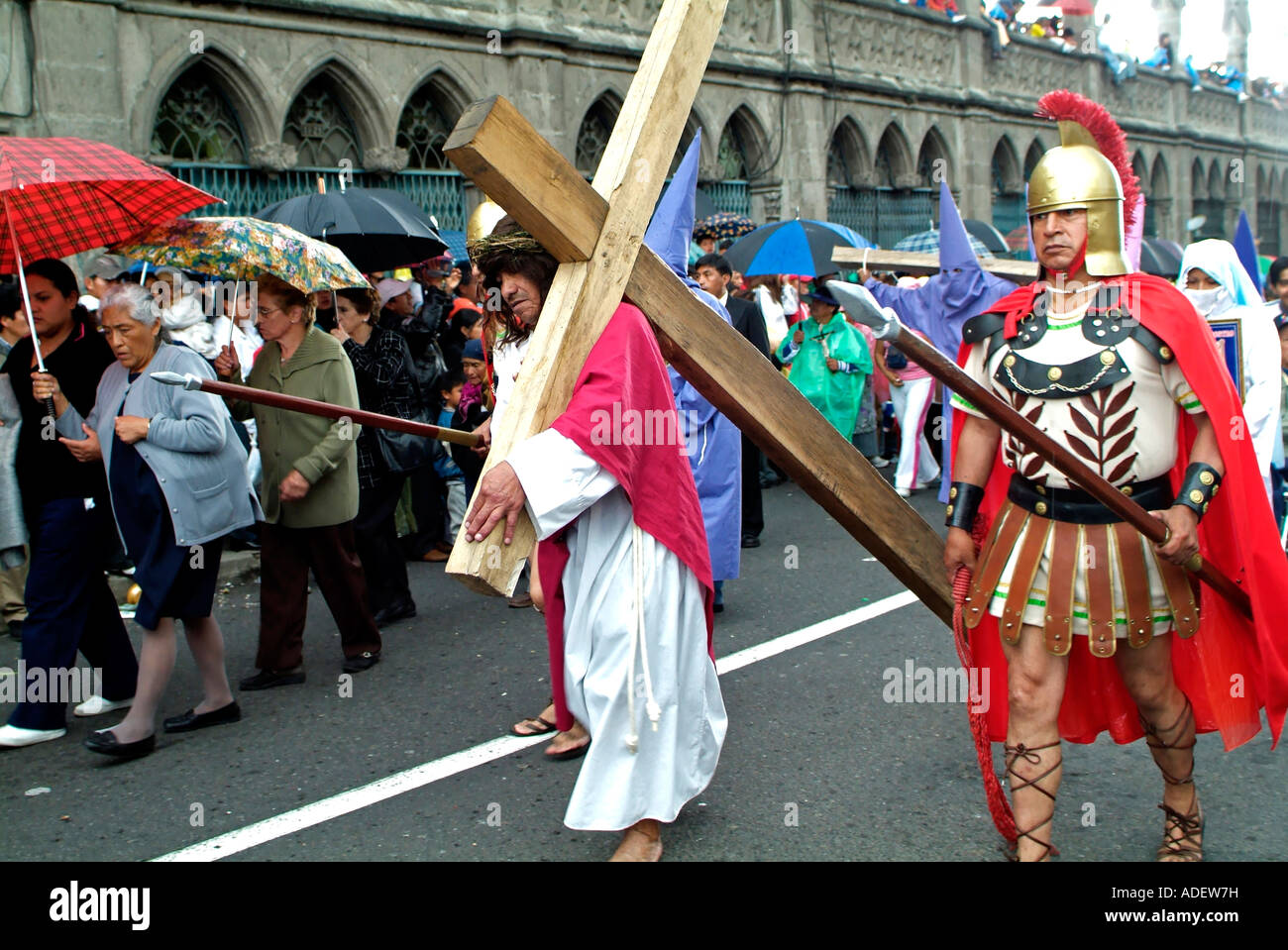 Easter week procession carrying cross hi-res stock photography and ...