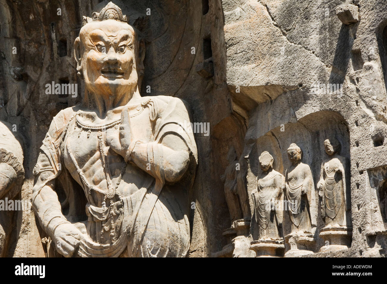 Carved Buddha Images at Longmen Caves Dragon Gate Grottoes Unesco World ...