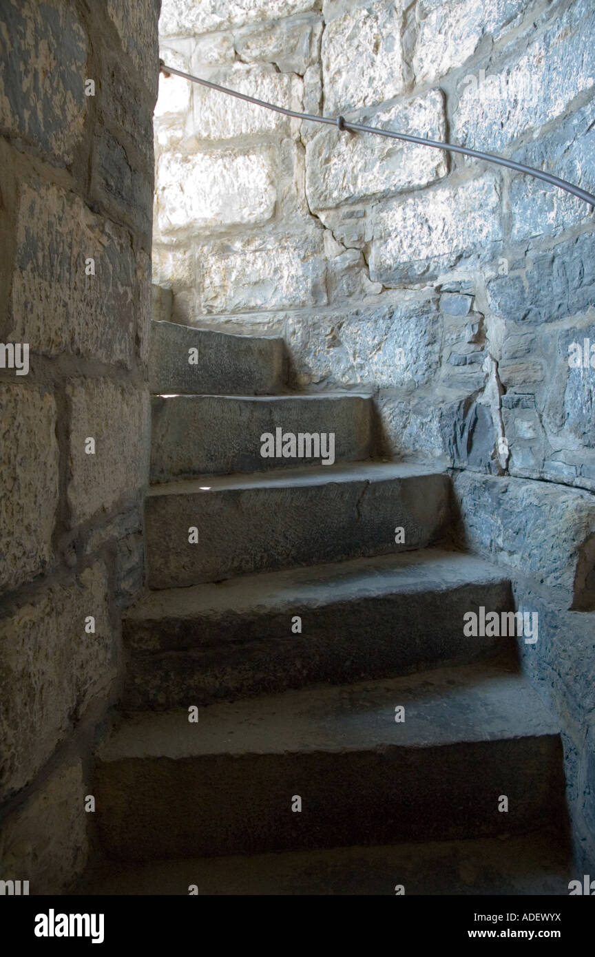 Spiral Stone Stairs Stock Photo - Alamy