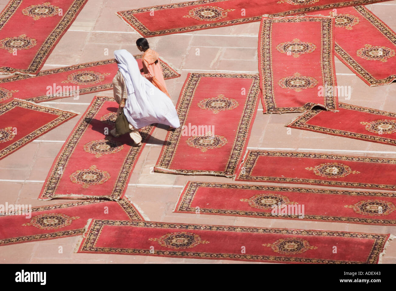 Inside the Jama Masjid mosque Old Delhi India Stock Photo - Alamy