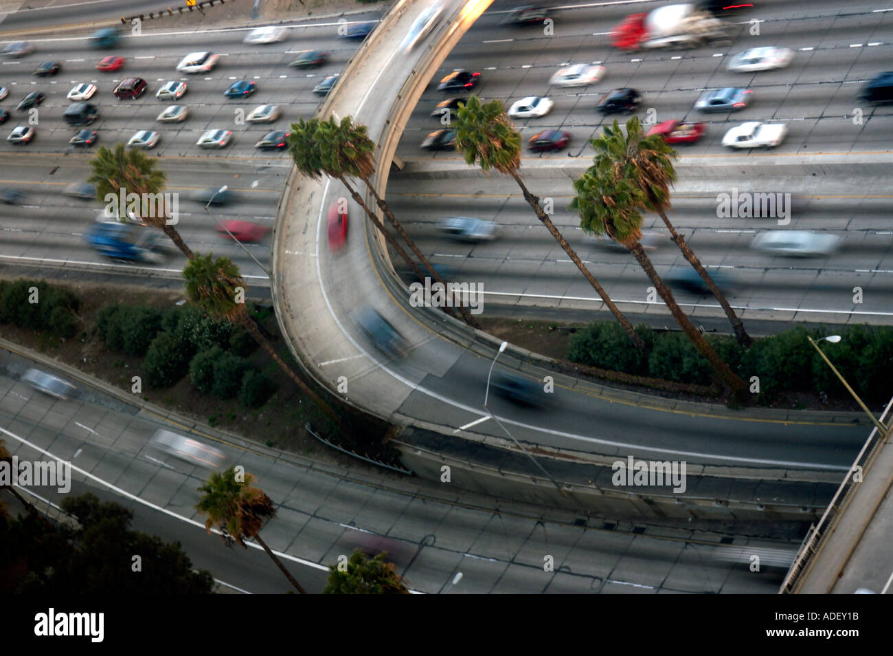 Los Angeles freeway California Stock Photo - Alamy