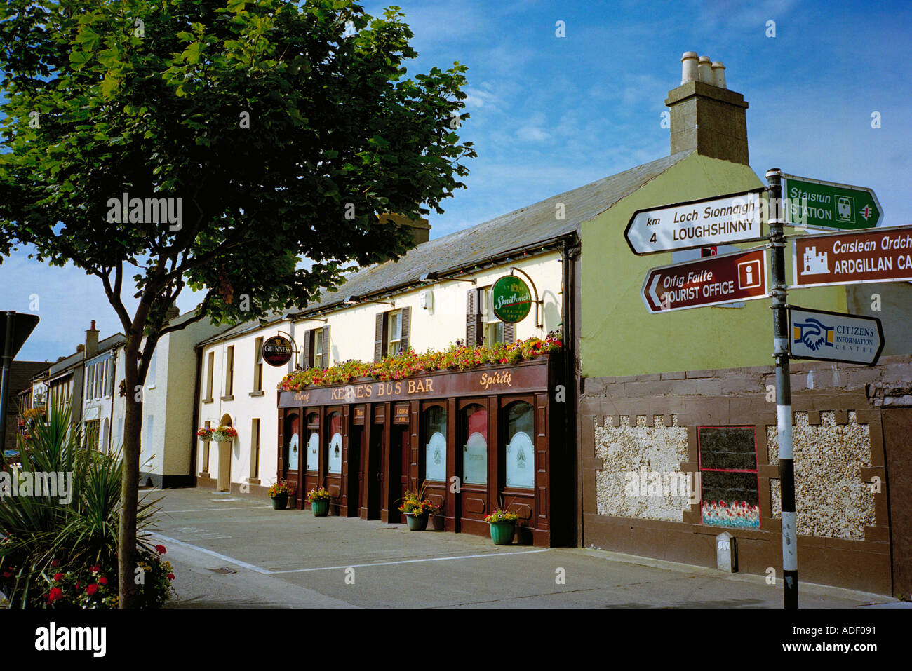 A typical Irish pub- the Bus Bar in Skerries, county Dublin, in the ...
