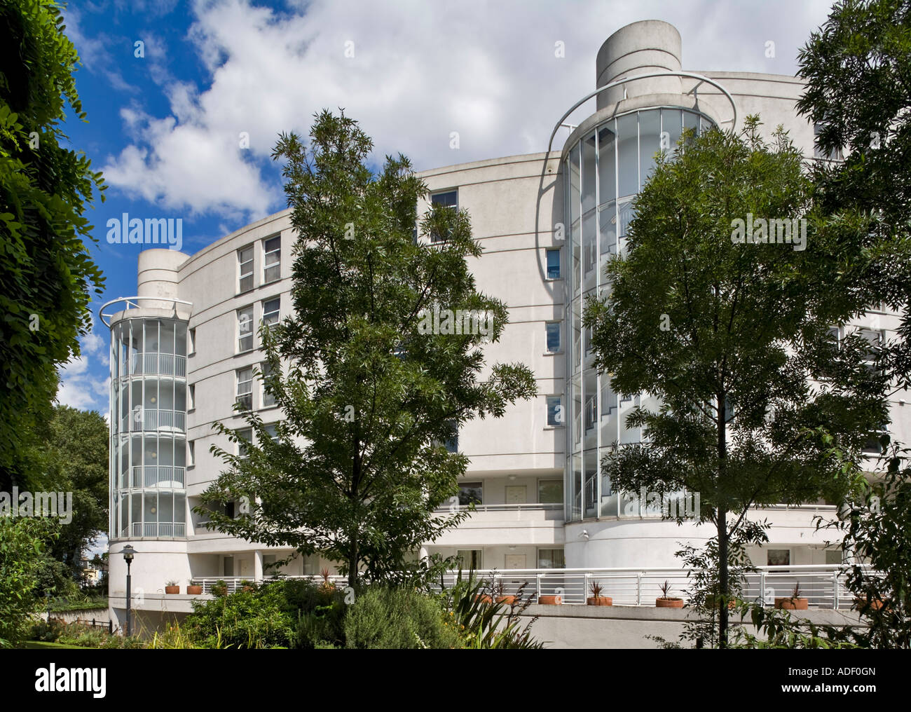 Pierhead Lock Apartments London Docklands Stock Photo - Alamy
