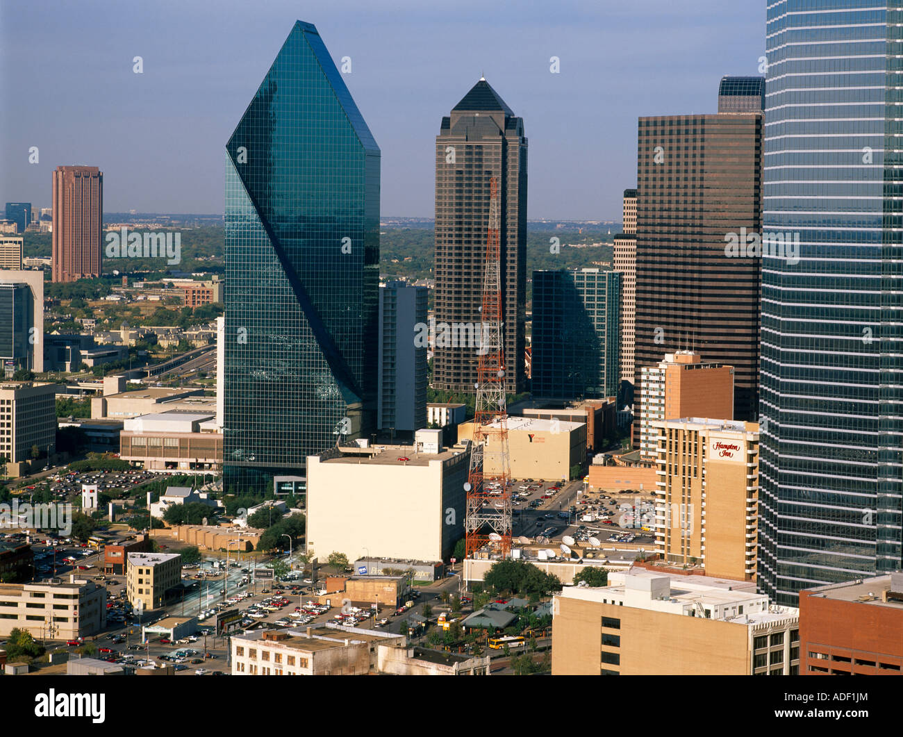 Dallas Texas Usa Aerial View Of City Stock Photo - Alamy