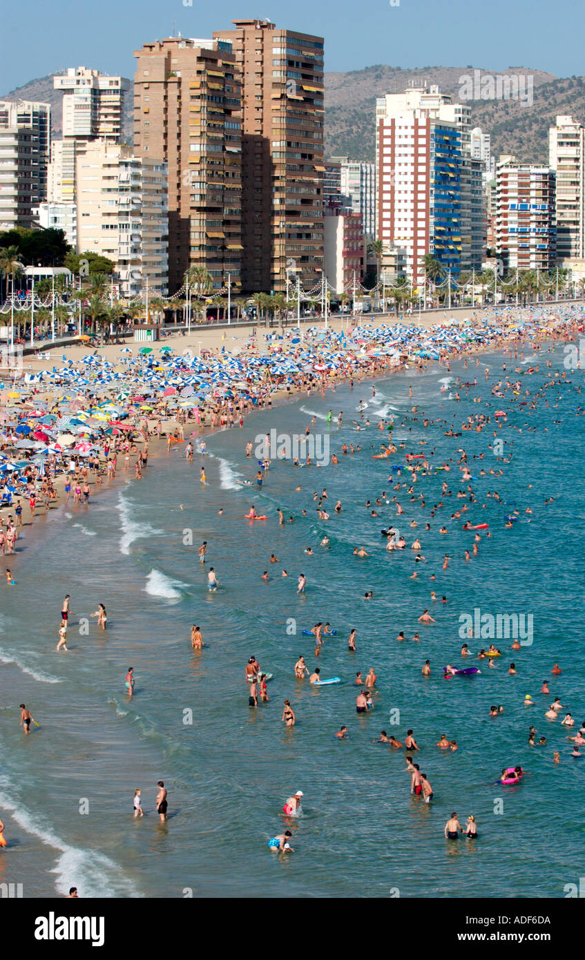 Benidorm Playa Levante, Spain Stock Photo - Alamy