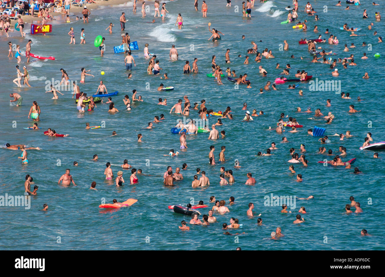 Beach swim spain benidorm hi-res stock photography and images - Alamy