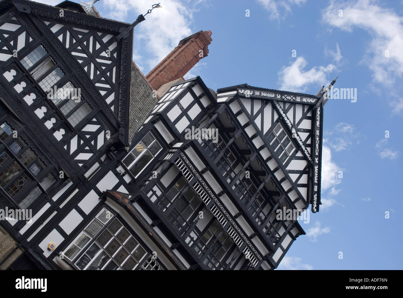 Half timbered Tudor building in Eastgate Street in the historic city of ...