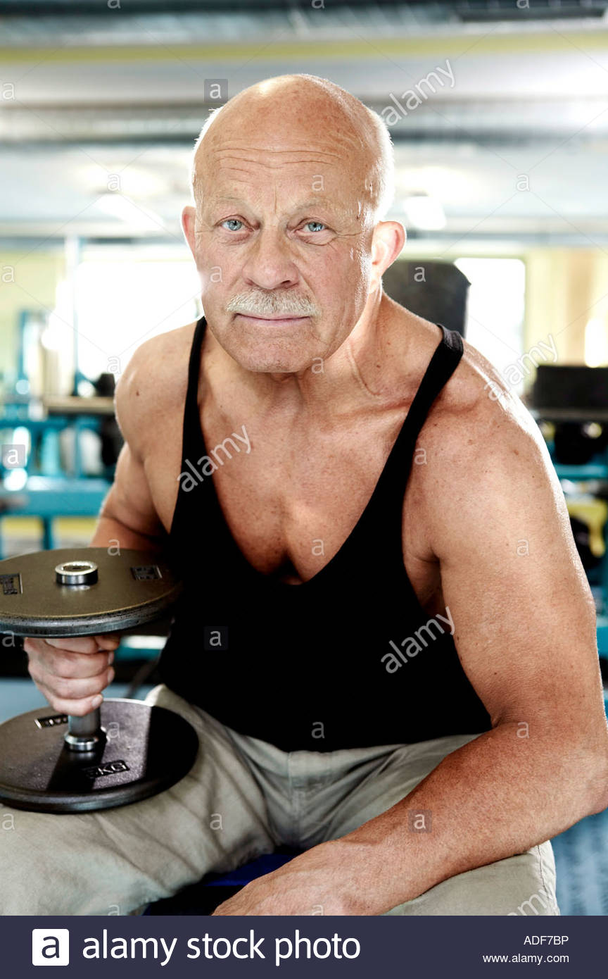 Senior doing bodybuilding Stock Photo, Royalty Free Image: 13402617 - Alamy