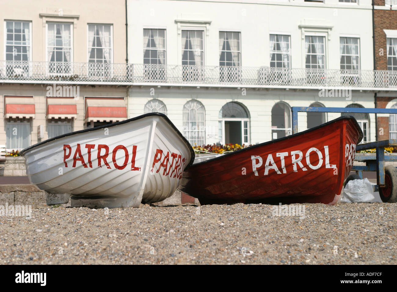 Patrol boats Weymouth beach Dorset England UK Stock Photo - Alamy