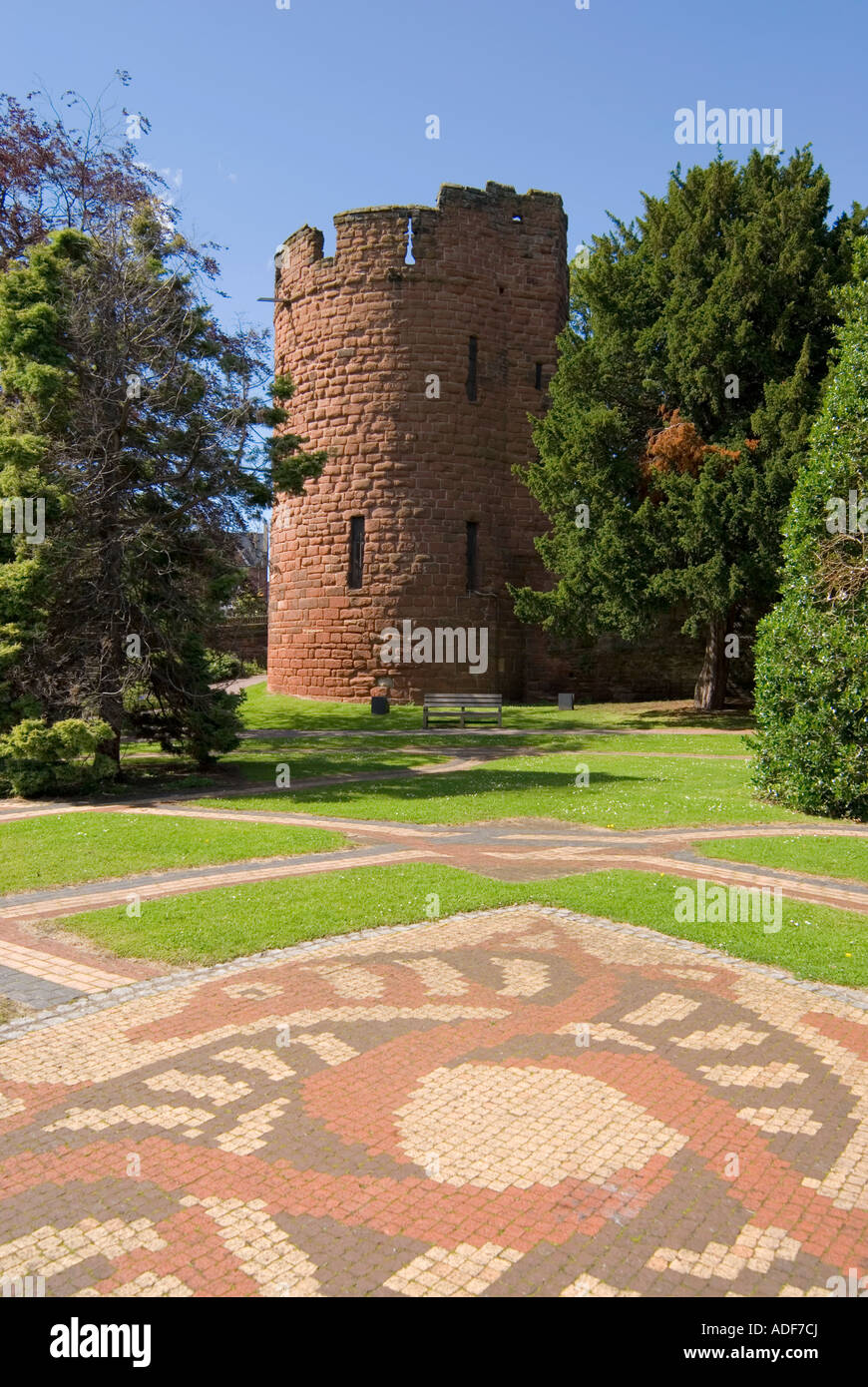 Water Tower in Water Tower Park featuring a Roman Maze made of tiles in ...