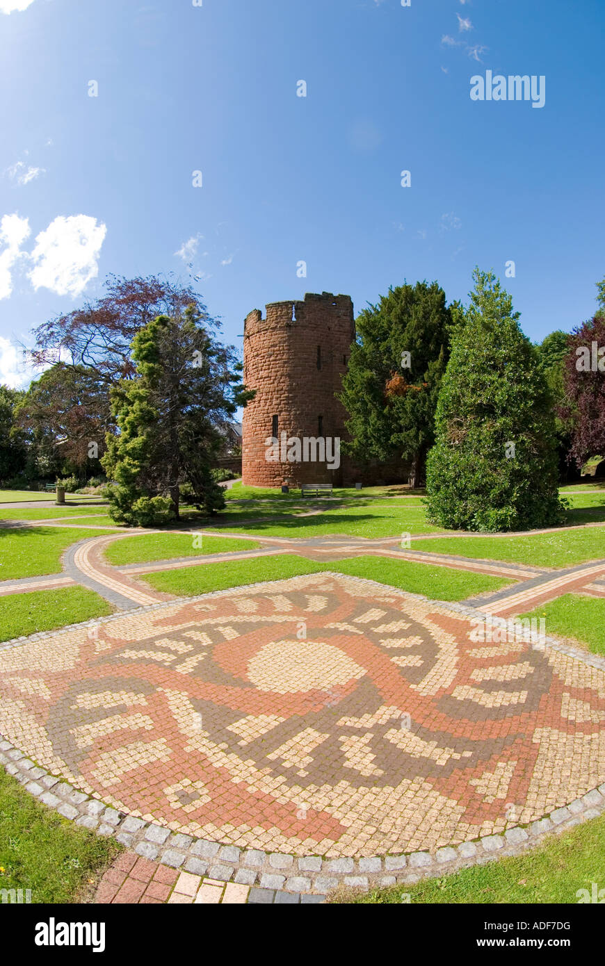 Water Tower in Water Tower Park featuring a Roman Maze made of tiles in ...