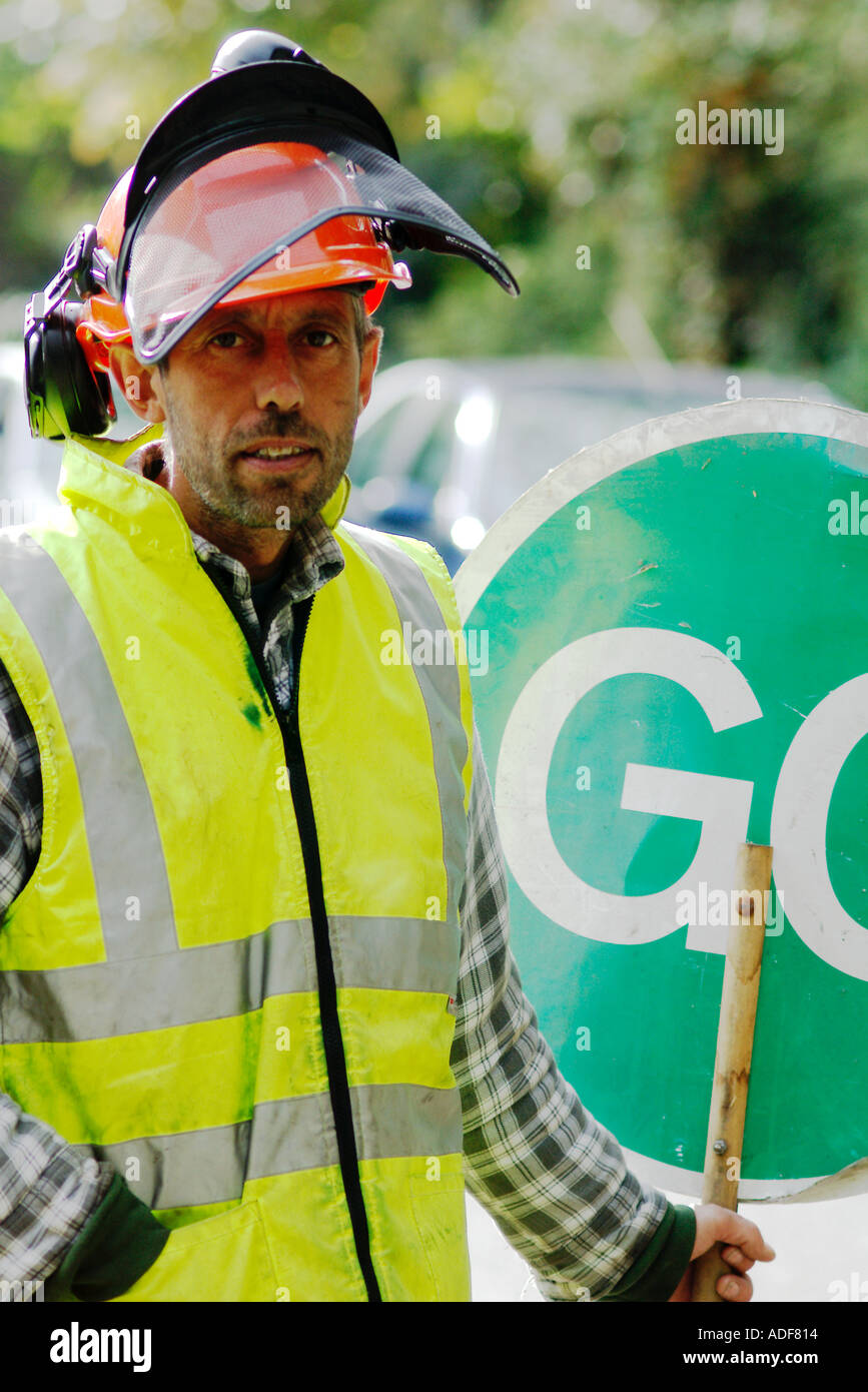 Road Worker North London, London, United Kingdom Stock Photo - Alamy
