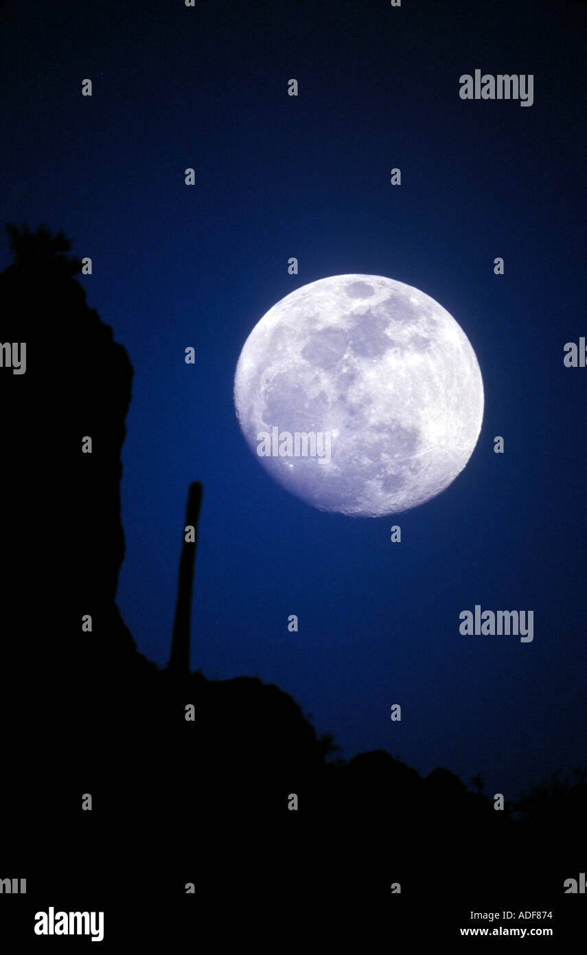 Sonoran desert sunset moon hi-res stock photography and images - Alamy