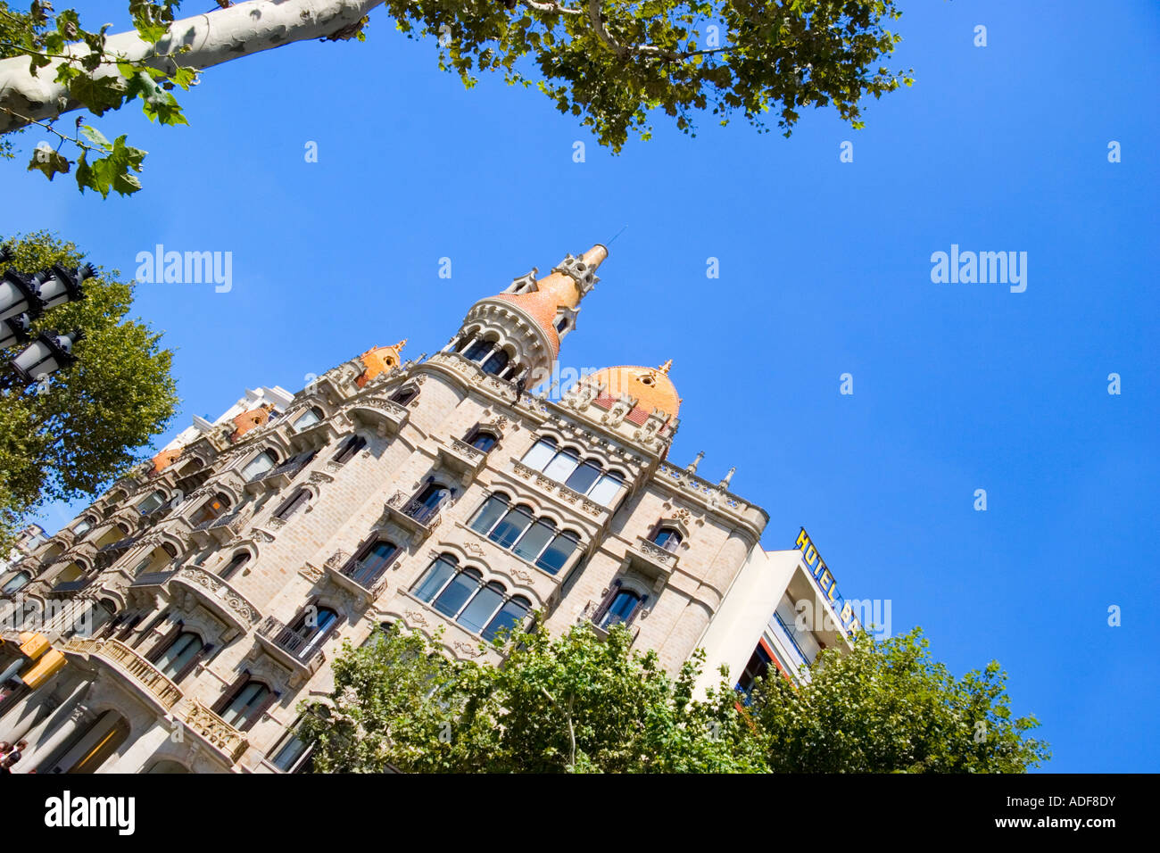 Gaudi architectural buildings Barcelona Spain Stock Photo - Alamy