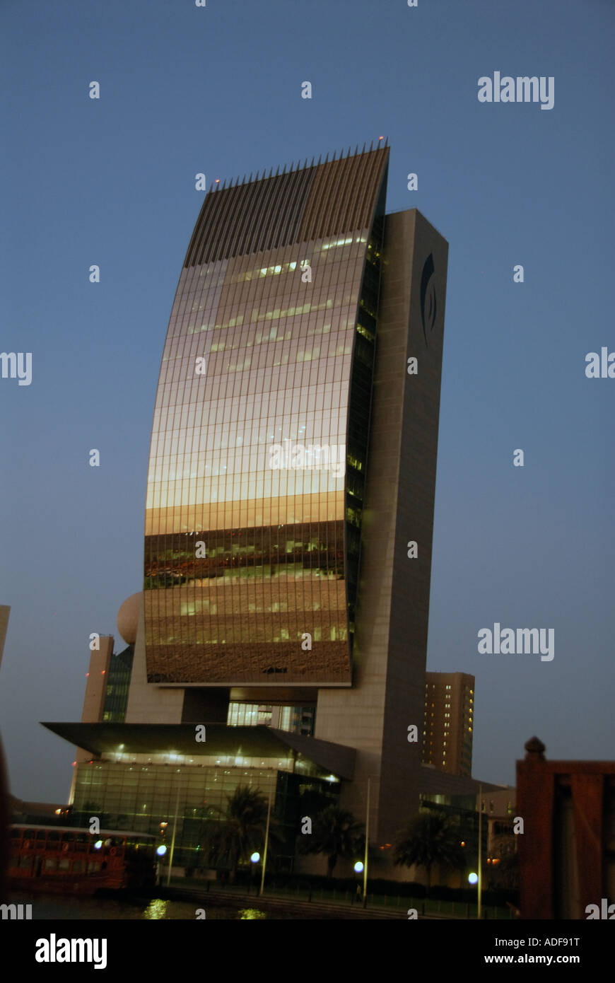 Sail shaped building Dubai Creek Dubai Stock Photo - Alamy