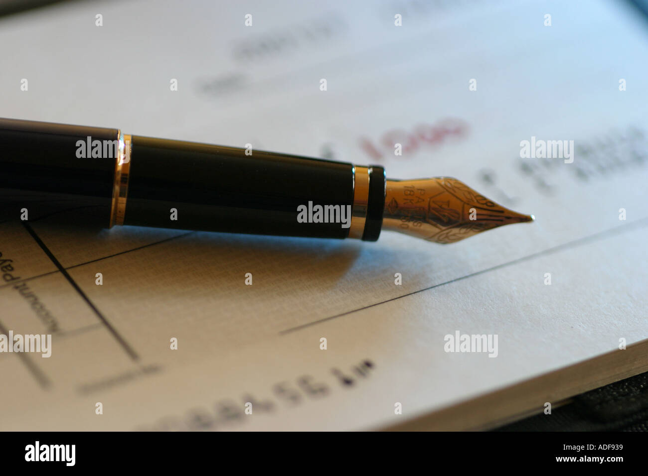 Bank cheque accounts hi-res stock photography and images - Alamy