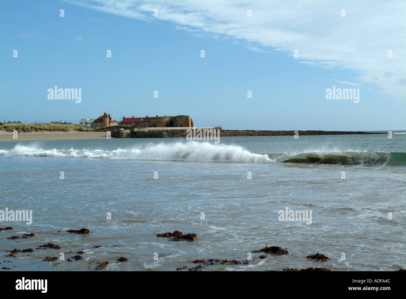 Beadnell bay beach hi-res stock photography and images - Alamy