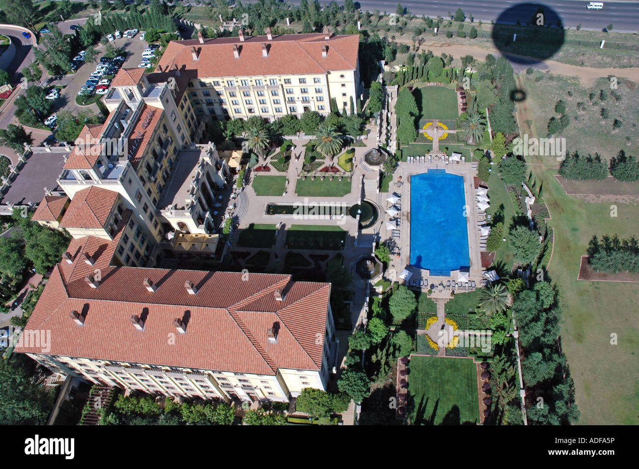 Hotel from the air Stock Photo - Alamy