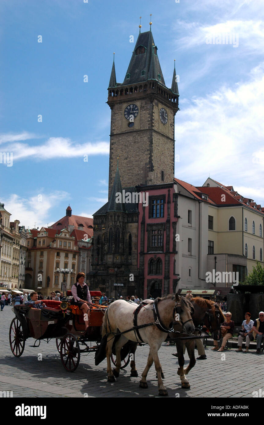 Old Town and the Town Hall Tower Stock Photo - Alamy