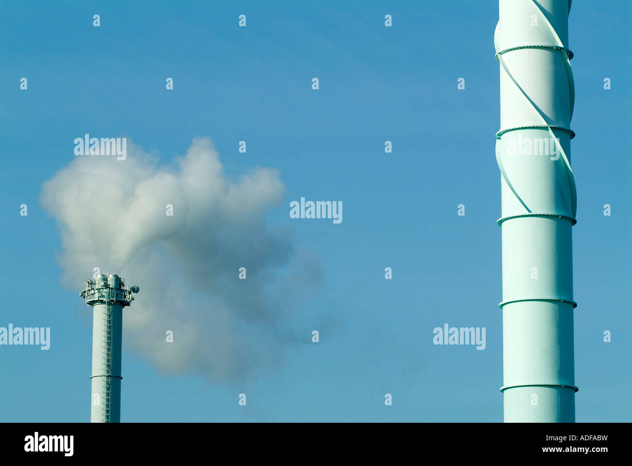 Industrial architecture factory buildings smokestacks hi-res stock ...