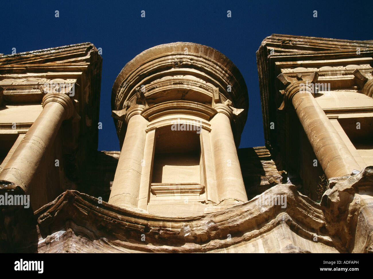 Monastery detail Petra Jordan Stock Photo - Alamy